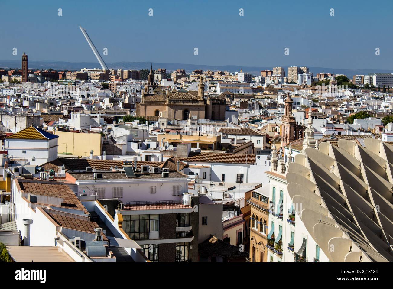 Seville, Spain - September 01, 2022 Cityscape and architecture of ...