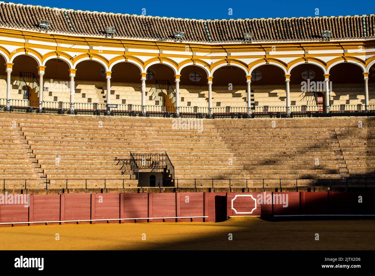 Seville, Spain - September 01, 2022 Plaza de Toros de Seville, The ...