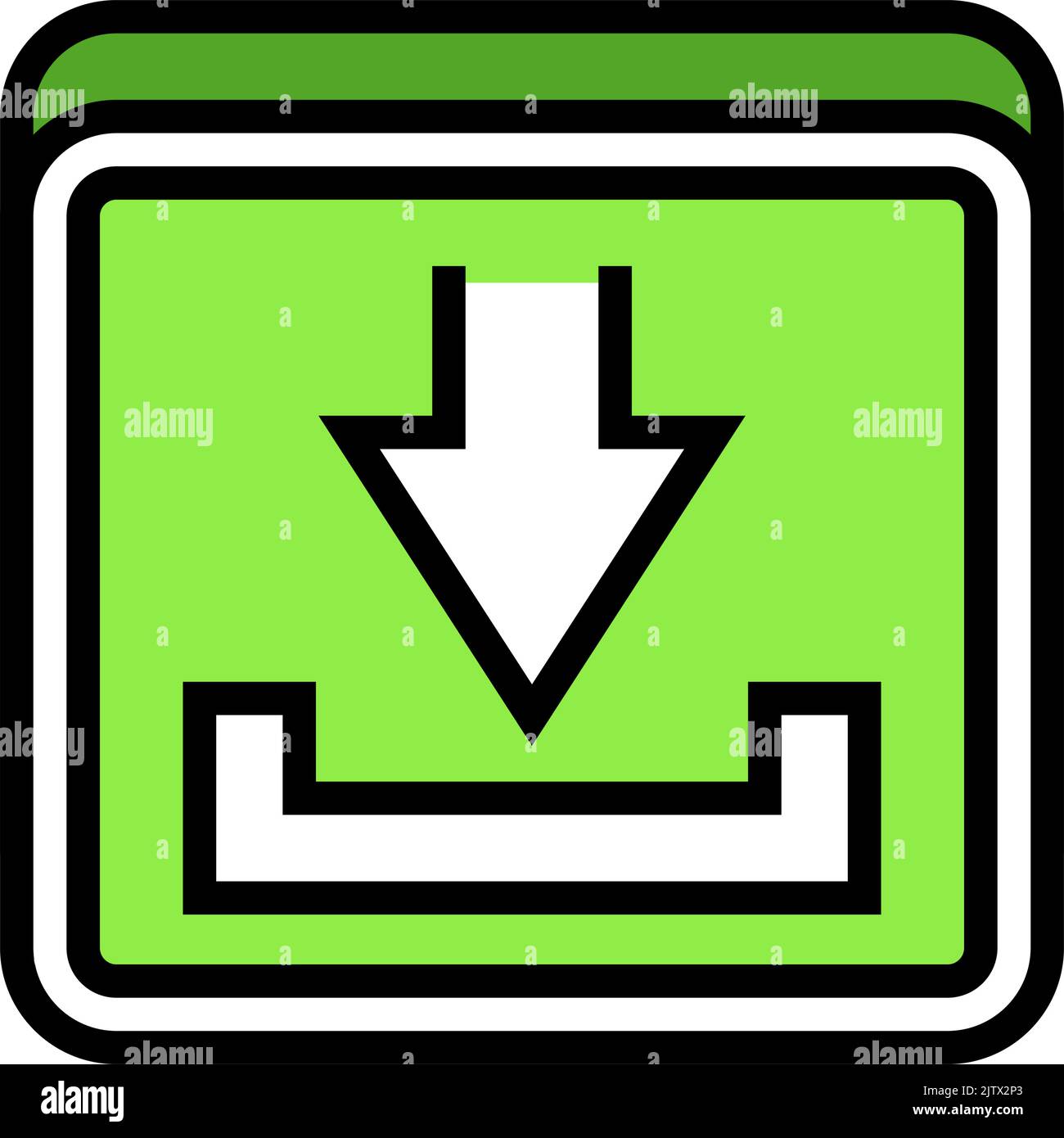 download arrow color icon vector illustration Stock Vector Image & Art ...