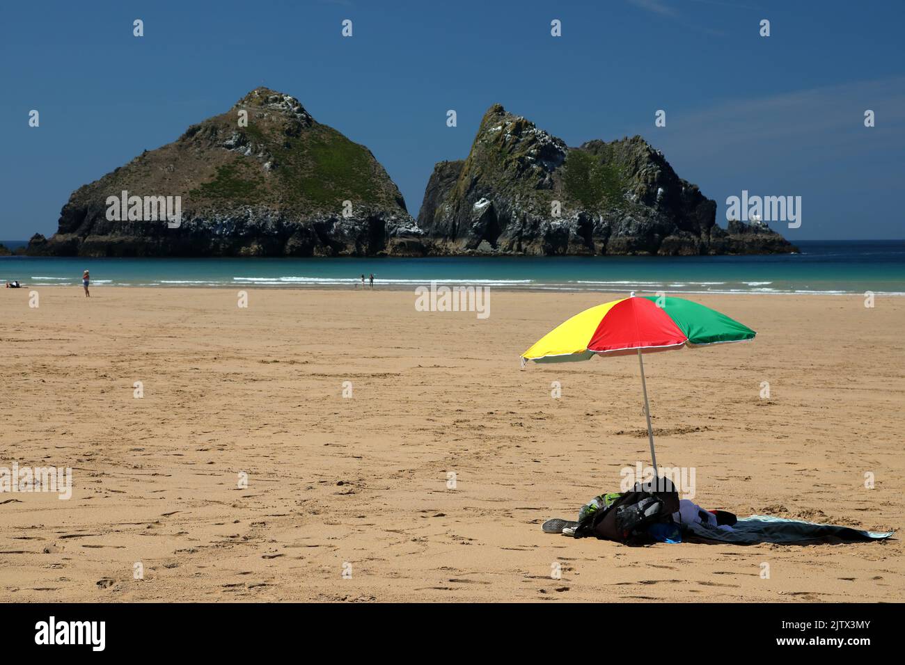 Holywell bay beach Cornwall, UK Stock Photo - Alamy