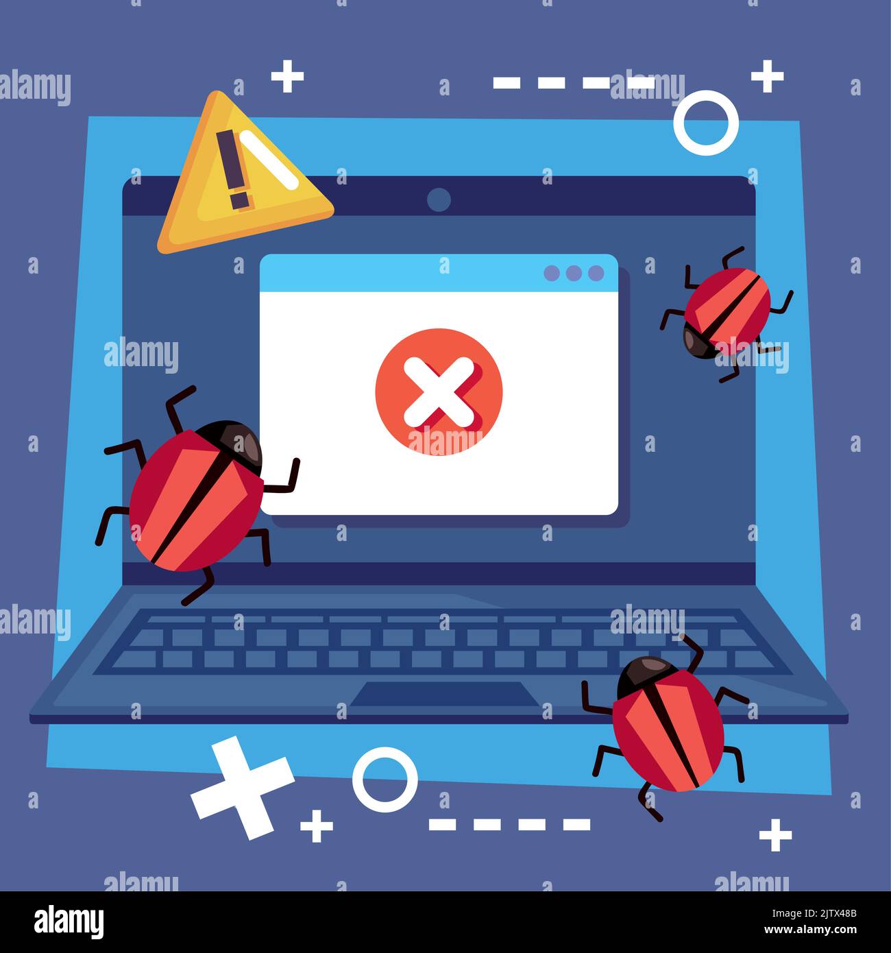 laptop and bugs attack Stock Vector Image & Art - Alamy laptop and bugs attack Stock Vector Image & Art - Alamy