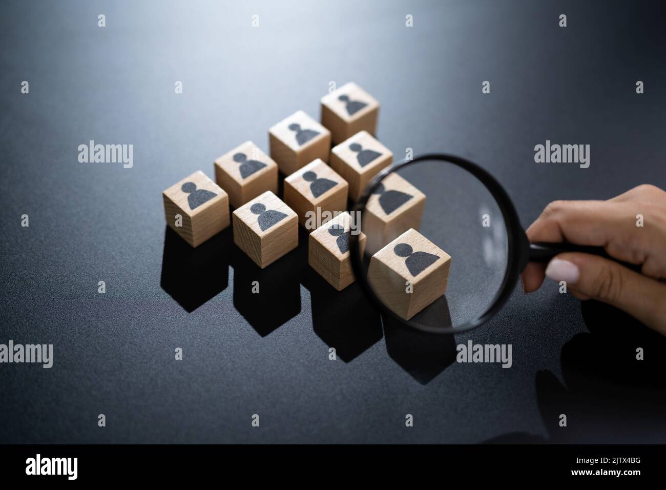 Hire And Recruit Candidate. Search Staff. Business Vacancy HR Stock ...