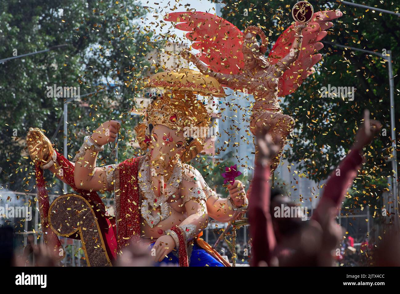 The image of famous Chintamani Ganpati was taken in Mumabi, India Stock ...