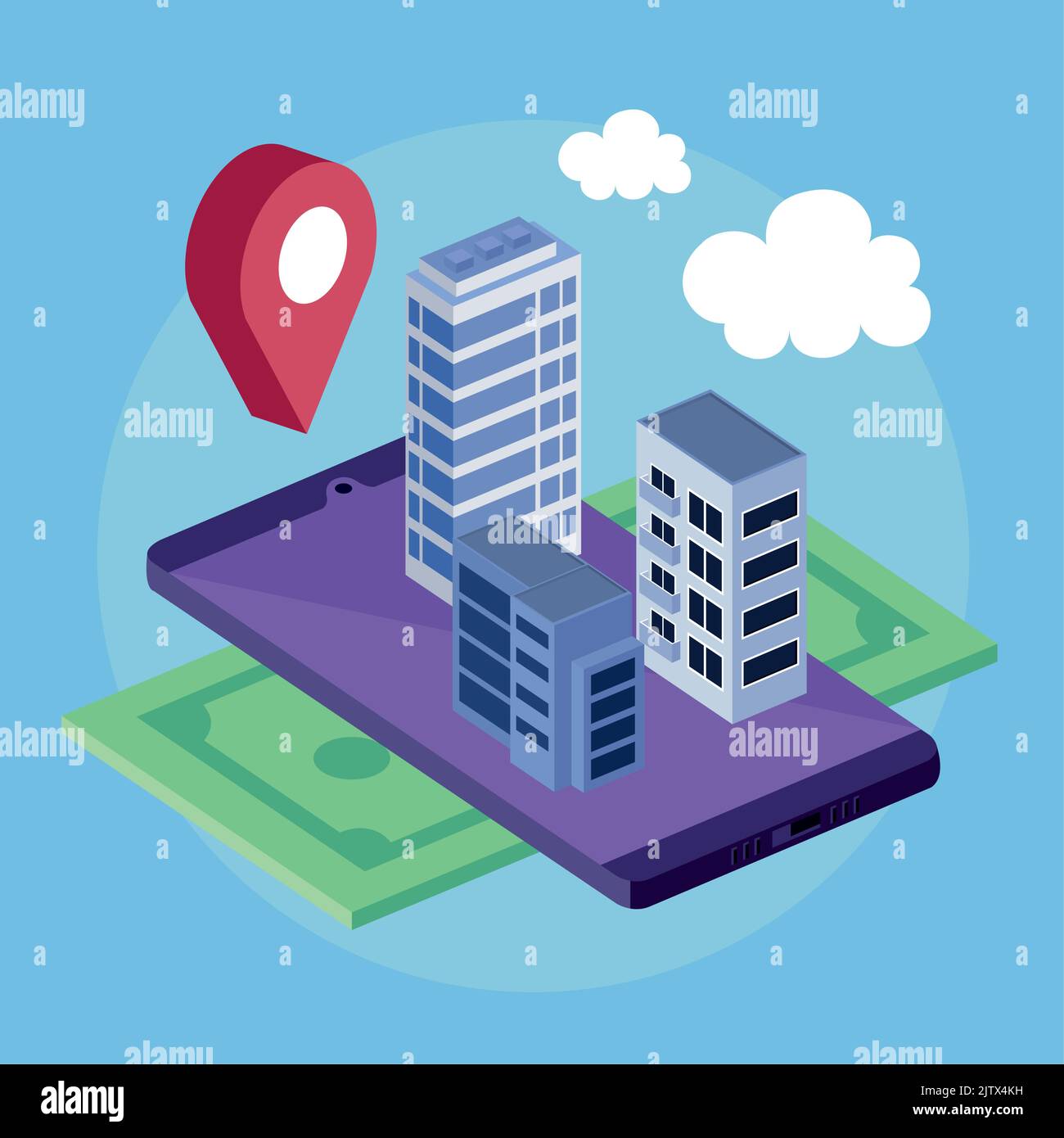 buildings in smartphone tech Stock Vector Image & Art - Alamy