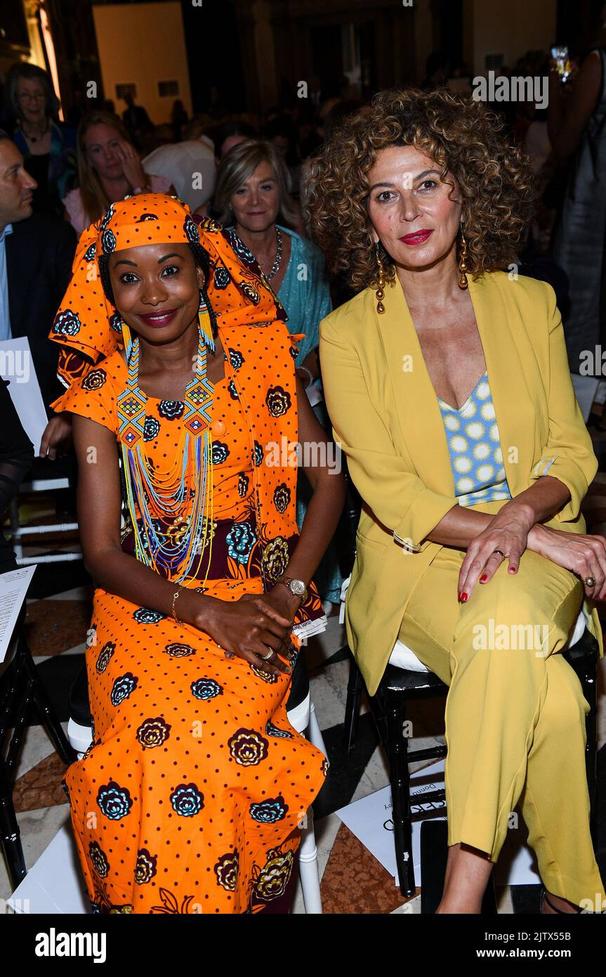 Hindou Oumarou Ibrahim , Donna Langley 79th Venice Film Festival DVF Awards 2022 Venice, Italy ...
