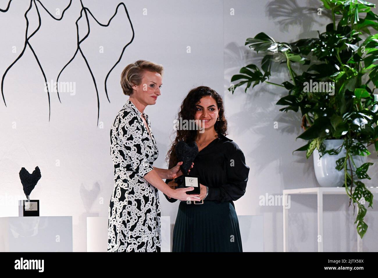 Alyse Nelson , Shabnam Hassan Khan 79th Venice Film Festival DVF Awards ...