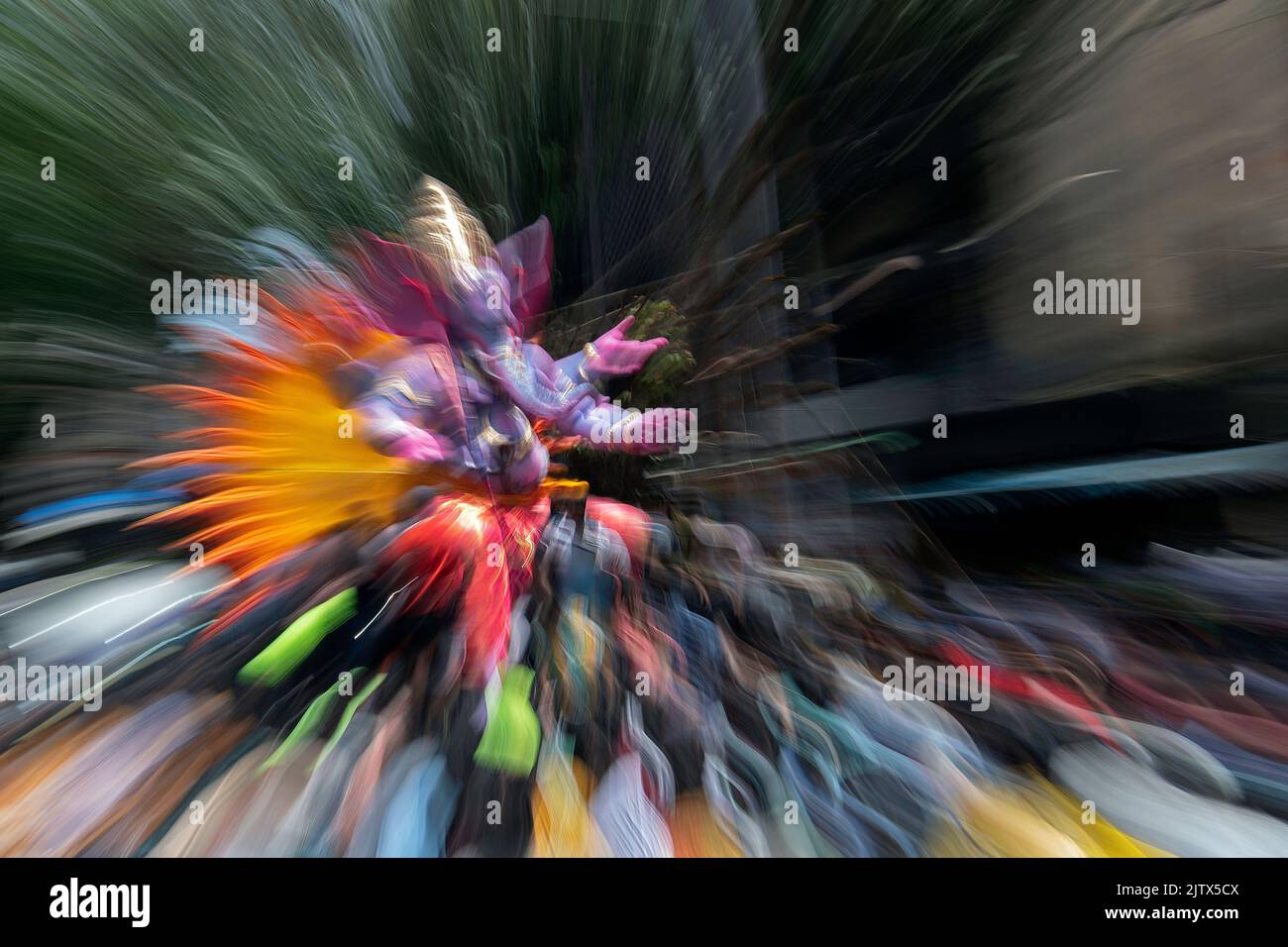 The fine art image of Famous Tejukaya Ganpati was taken in Mumbai ...