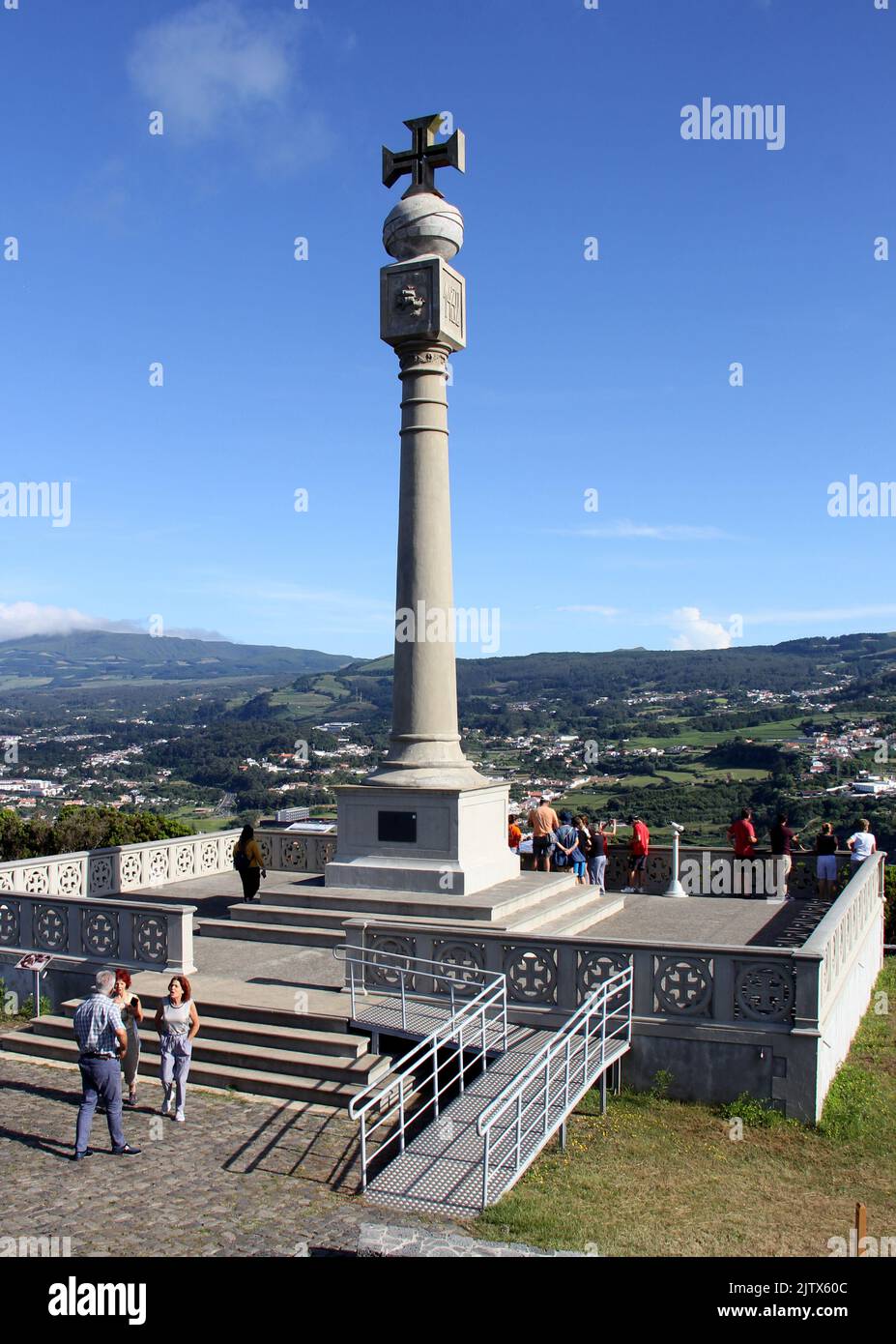 Peak of the Crosses, monument dedicated to the discovery of the Azores ...