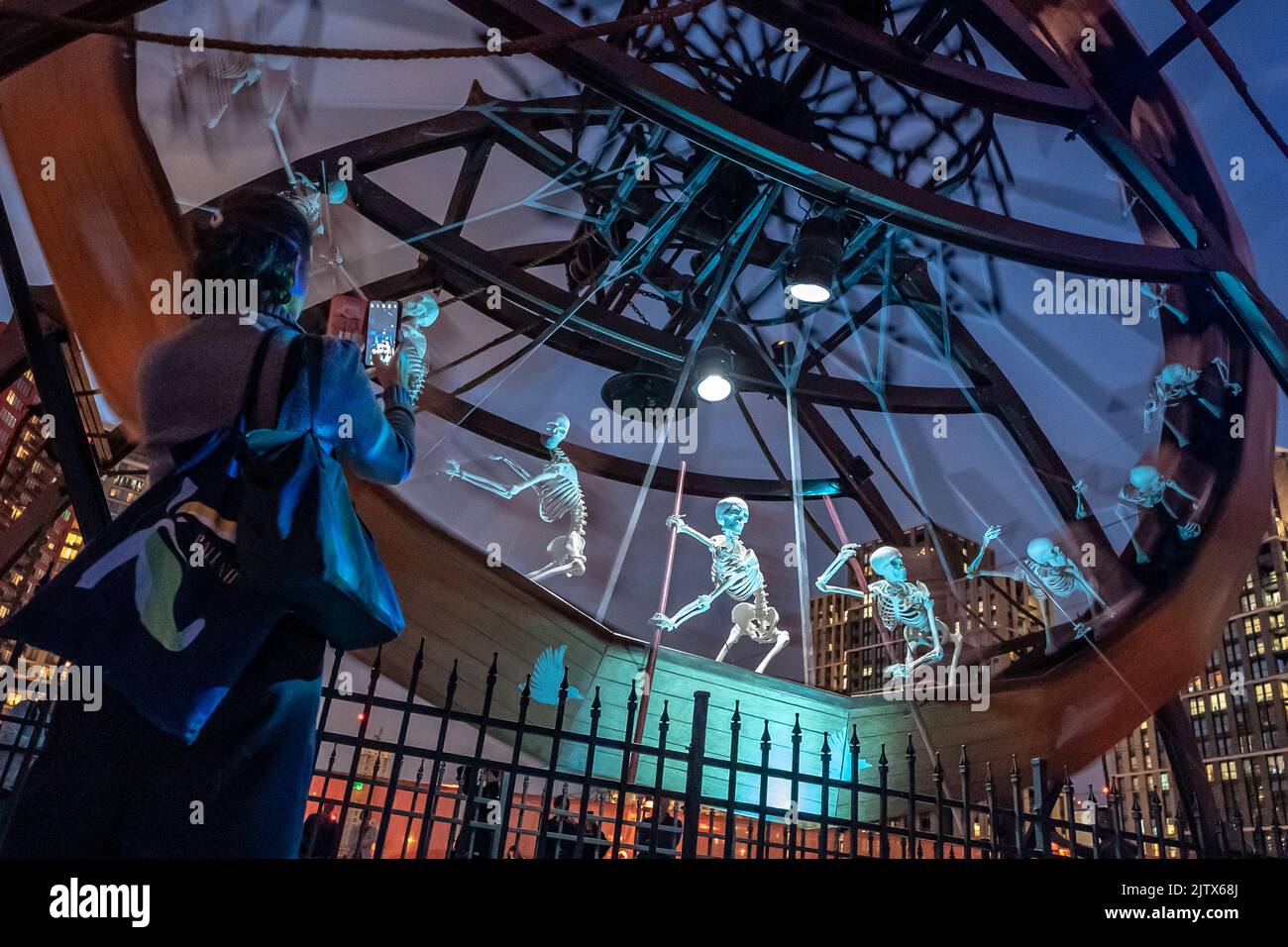 London, UK. 1st September 2022. Charon Wheel: 32ft rotating zoetrope ...