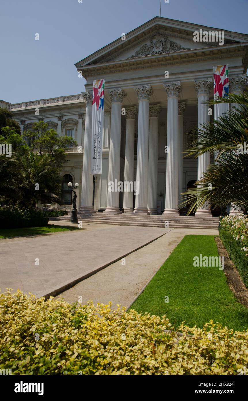 National Congress building. Santiago de Chile. Chile Stock Photo - Alamy