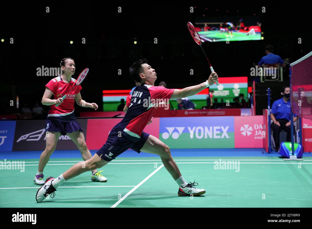 Osaka, Japan. 2nd Sep, 2022. Zheng Siwei (R)/Huang Yaqiong of China ...