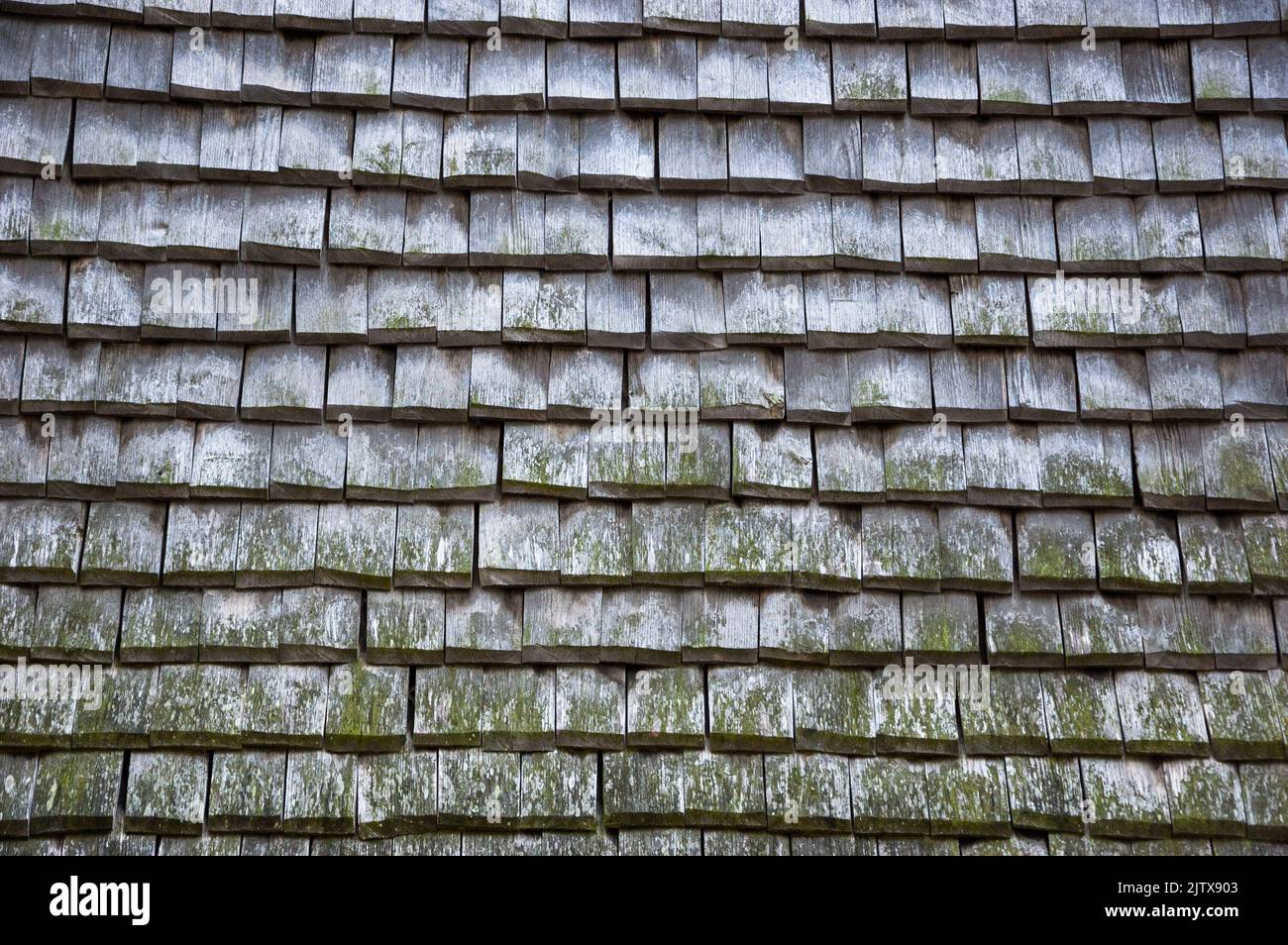 Old traditional wooden tiled roof Stock Photo - Alamy