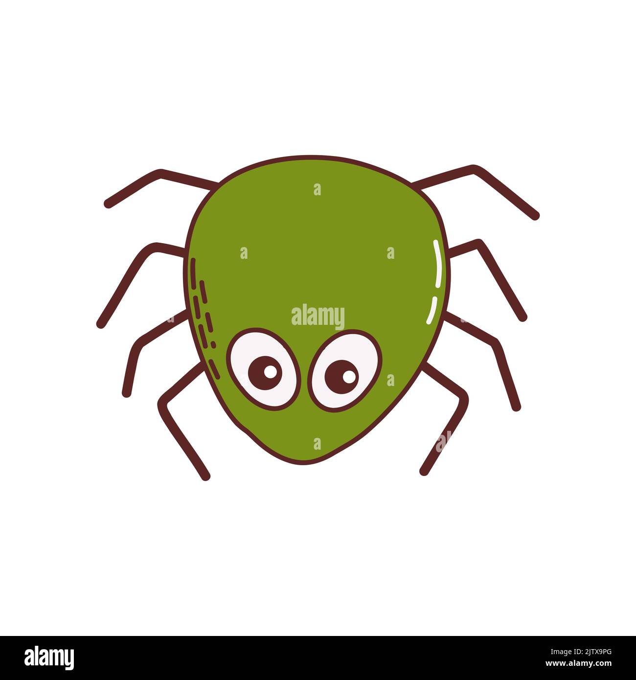 Funny Spider. Halloween element. Trick or treat concept. Vector ...