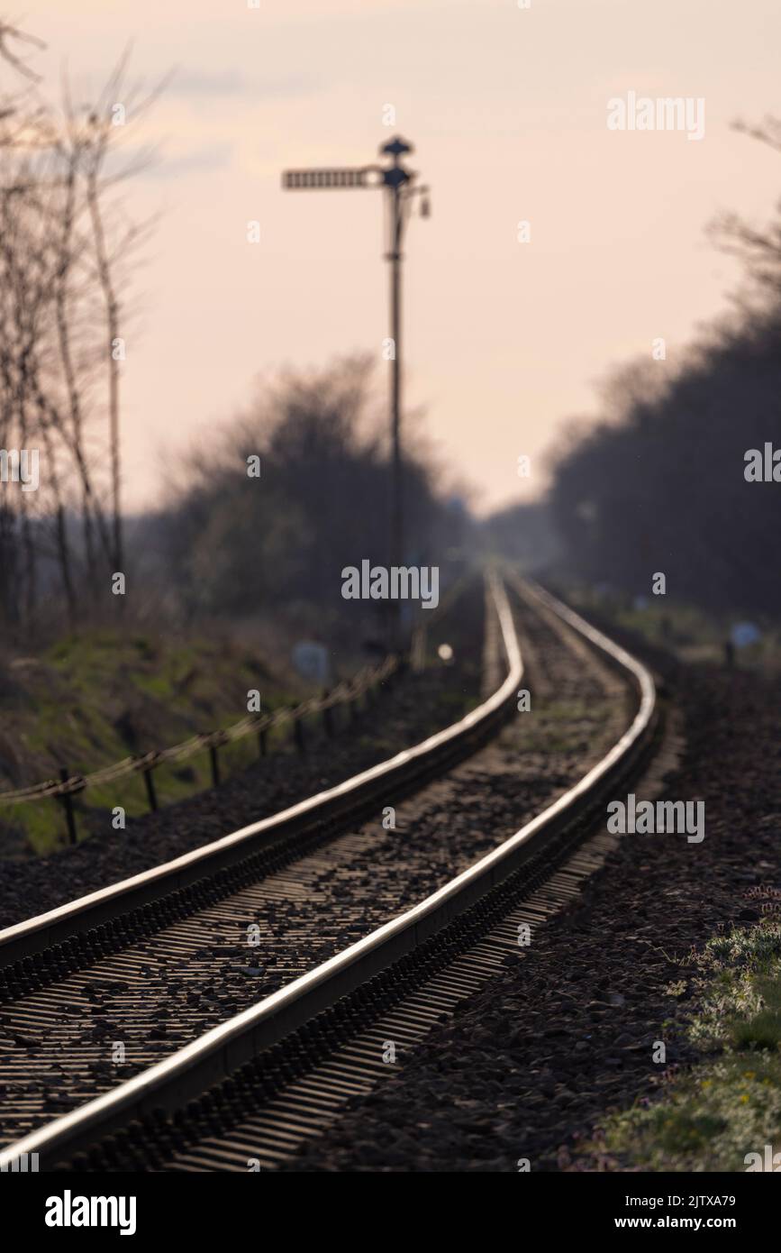 Mechanical railway signal hi-res stock photography and images - Alamy