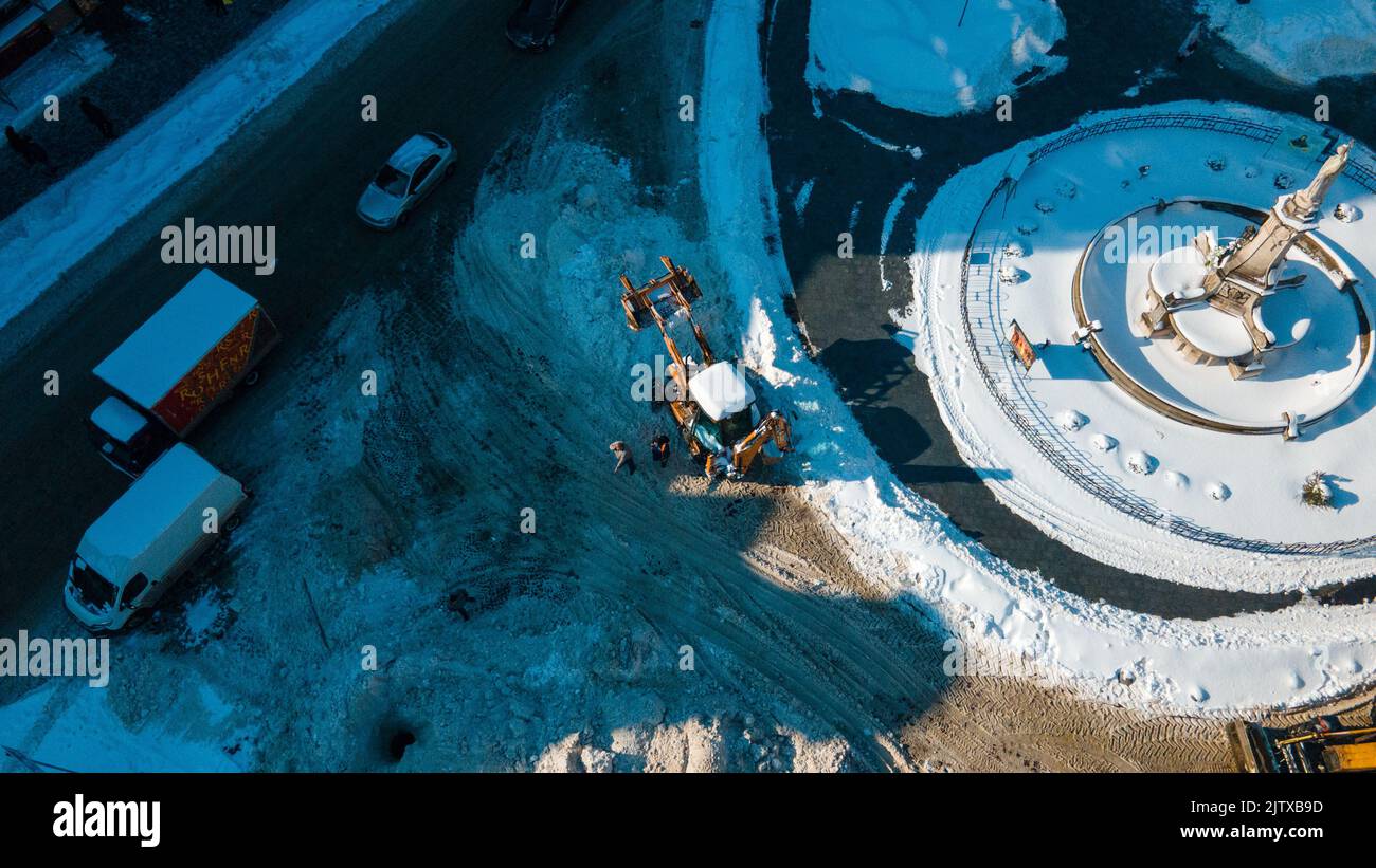 Snowed streets hi-res stock photography and images - Alamy