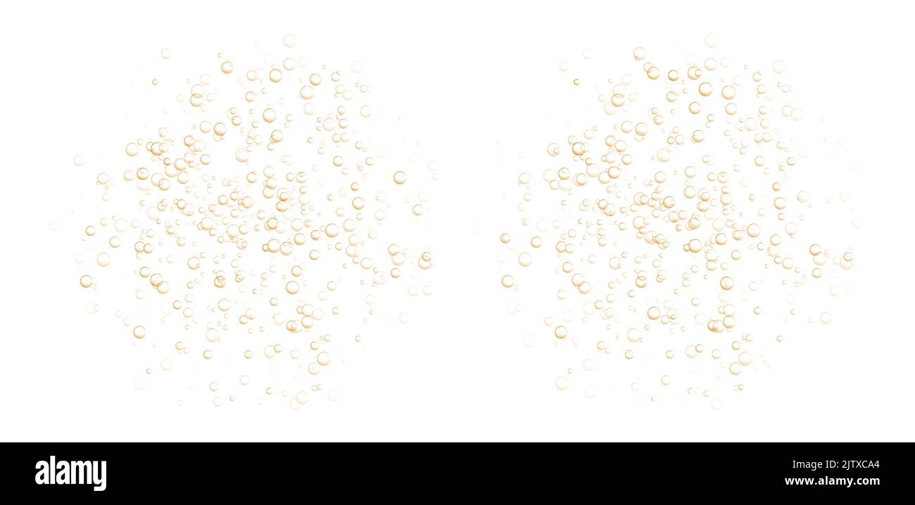 Underwater fizzing bubbles, soda or champagne carbonated drink, sparkling water Stock Vector ...