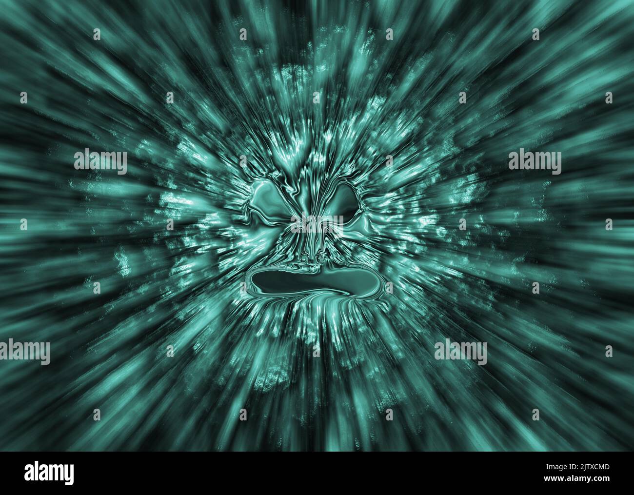 A star explosion in deep space, Matrix absorbs motion view Stock Photo ...