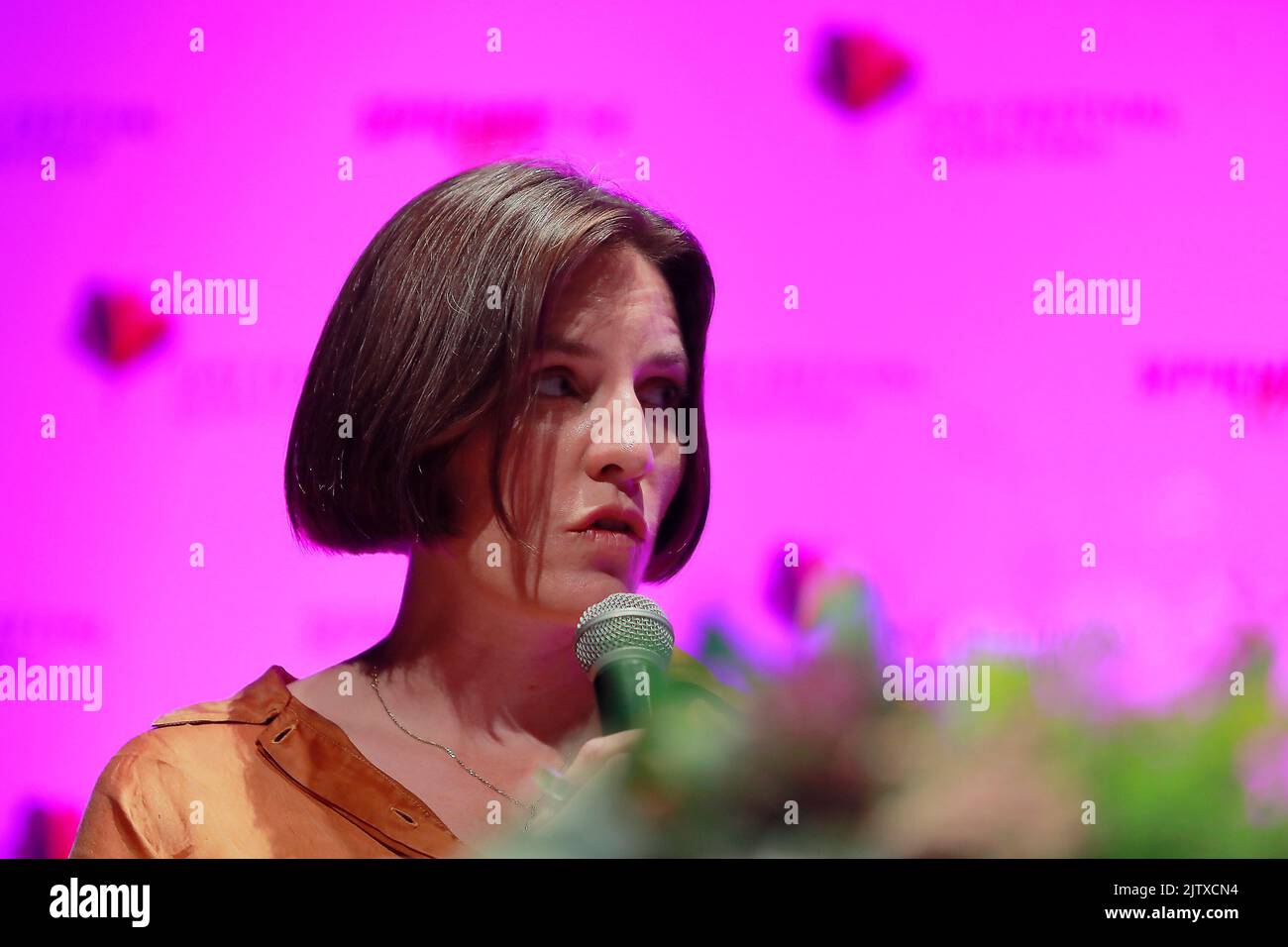 Emma Graham-Harrison speaks during the day 2 of the 'Hay Festival ...