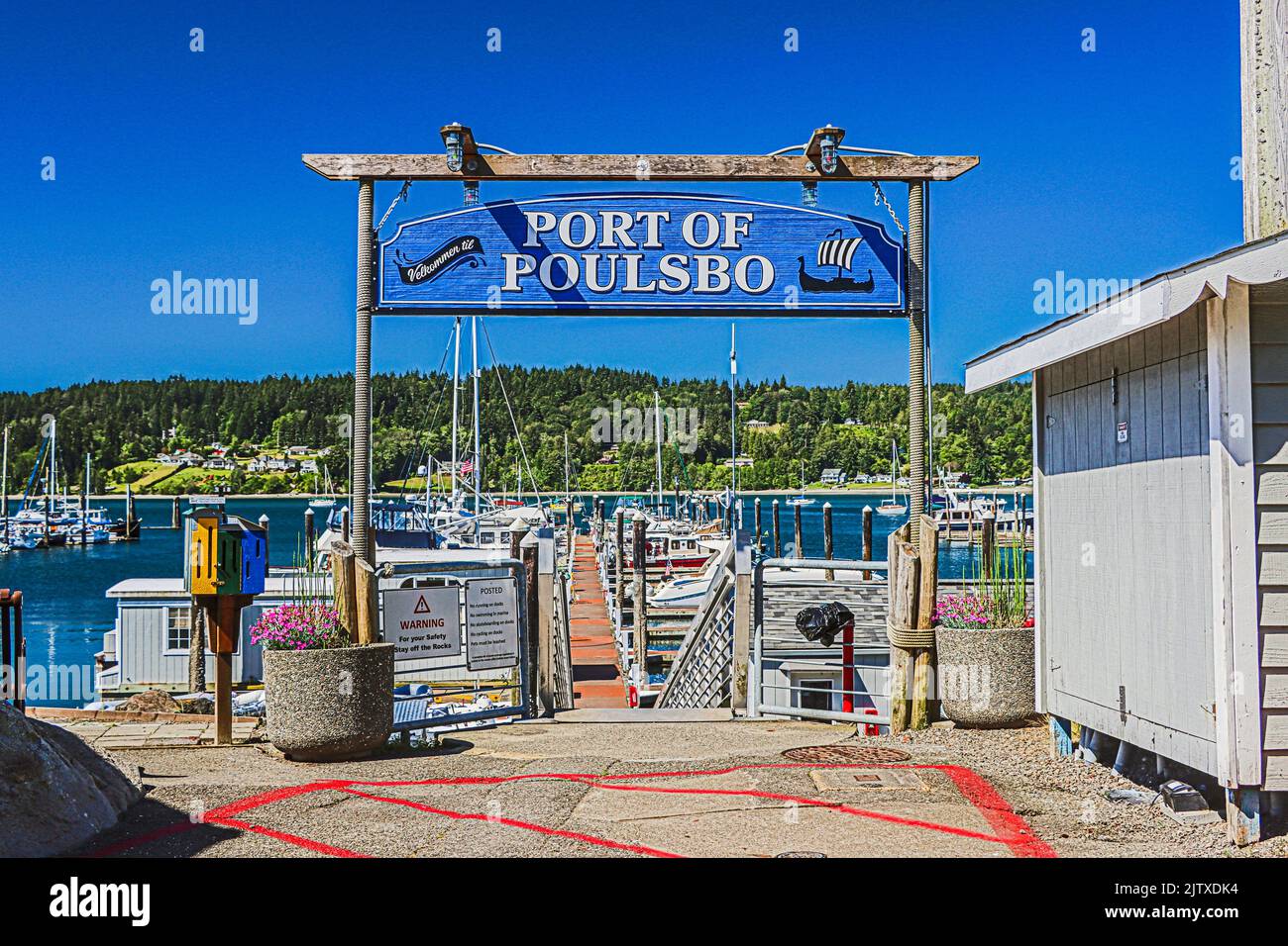 Poulsbo harbor hi-res stock photography and images - Alamy