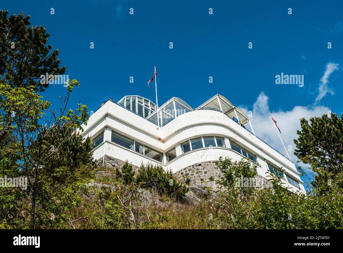 Fjellstua (The Lodge) Viewpoint. Mt. Aksla. Alesund (Šlesund), Norway ...