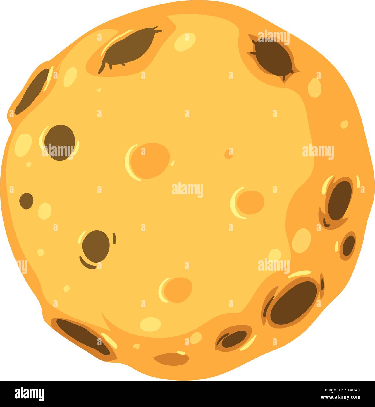 Isolated moon on white background illustration Stock Vector Image & Art ...