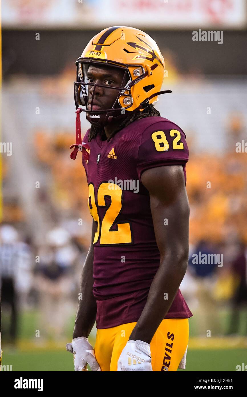Arizona State wide receiver Andre Johnson (82) warms up before an NCAA ...