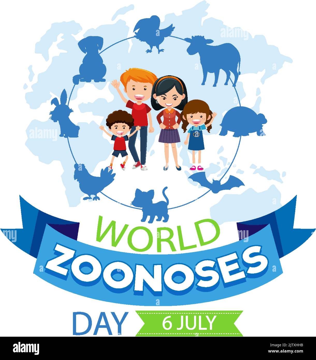 World zoonoses day banner design illustration Stock Vector Image & Art ...