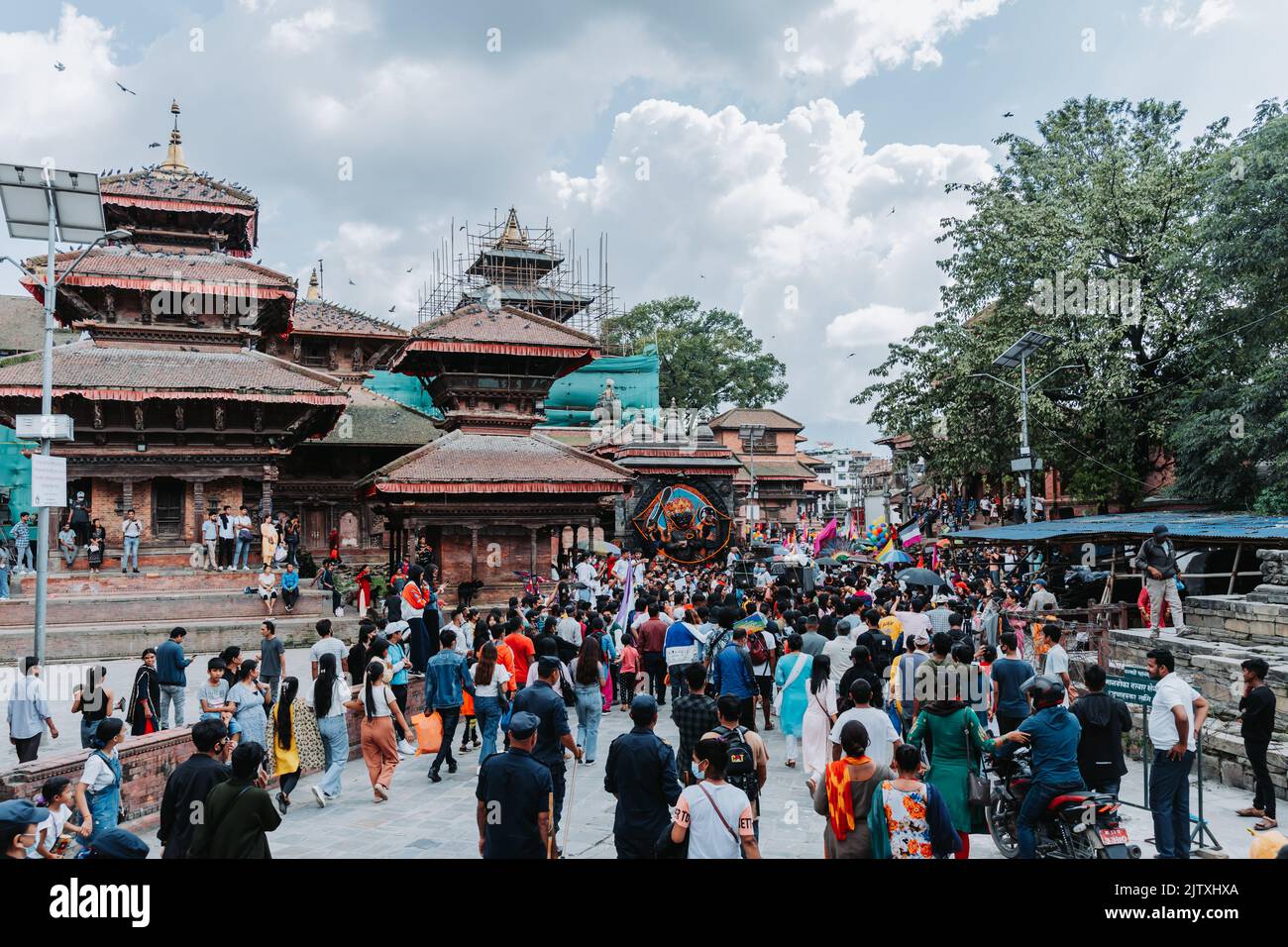 kathmandu,Nepal - Aug 12, 2022 : People at Kathmandu durbar square ...