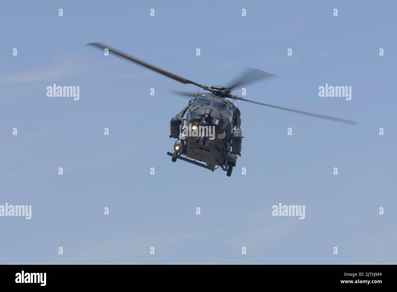 NHIndustries NH90 multi-role helicopter displaying at the 2022 Royal International Ait Tattoo ...