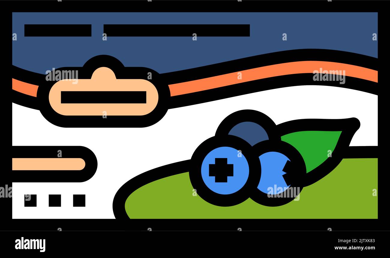 tea blueberry color icon vector illustration Stock Vector Image & Art ...