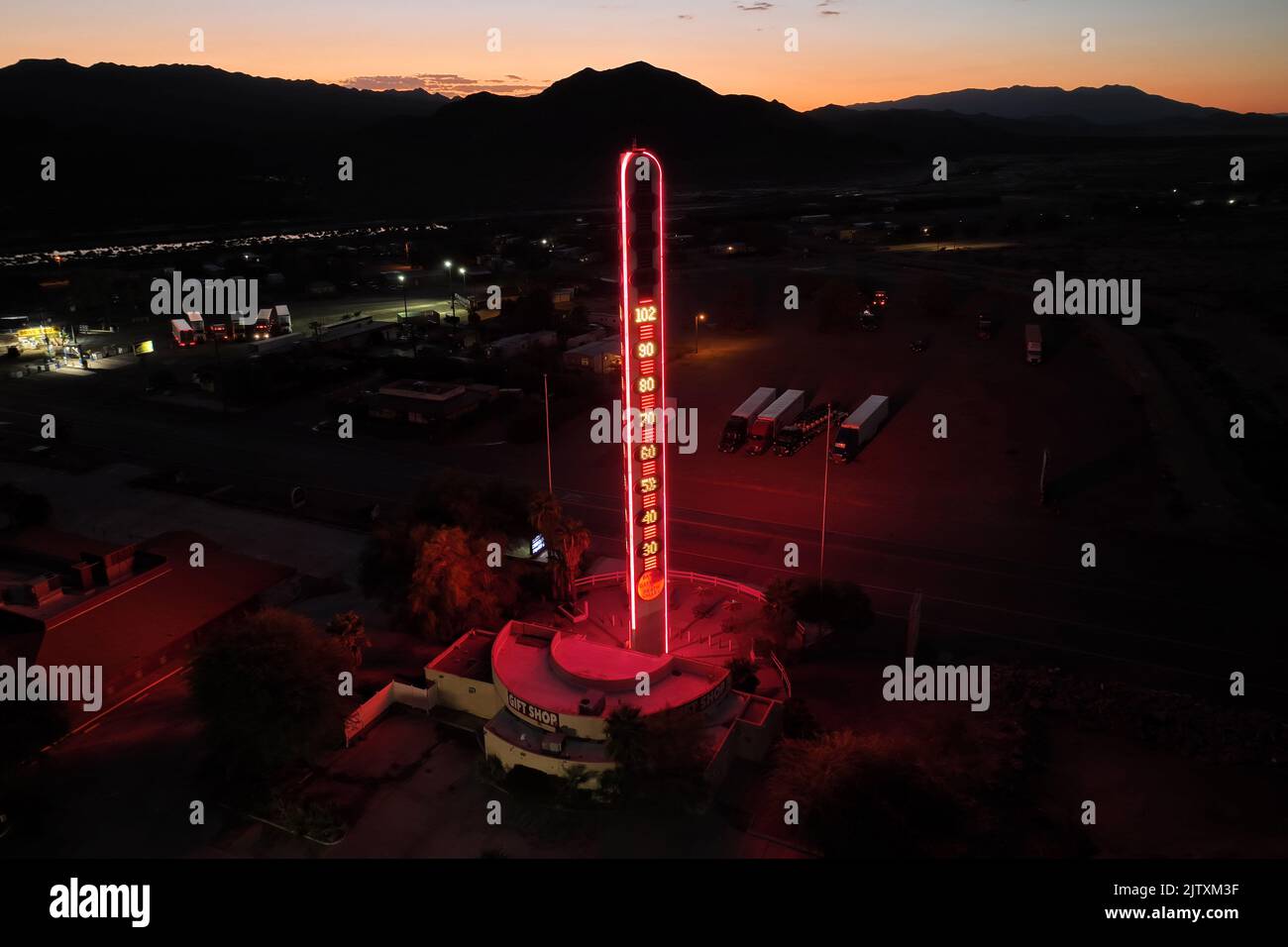 The World's Tallest Thermometer reads 103 degrees, Thursday, Sept. 1 ...