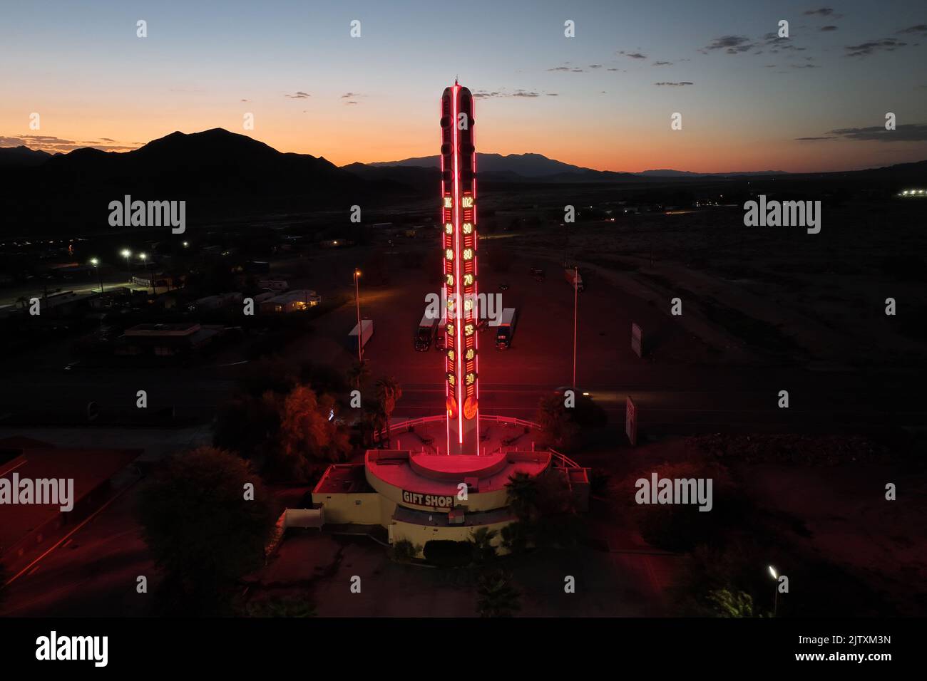 The World's Tallest Thermometer reads 103 degrees, Thursday, Sept. 1 ...