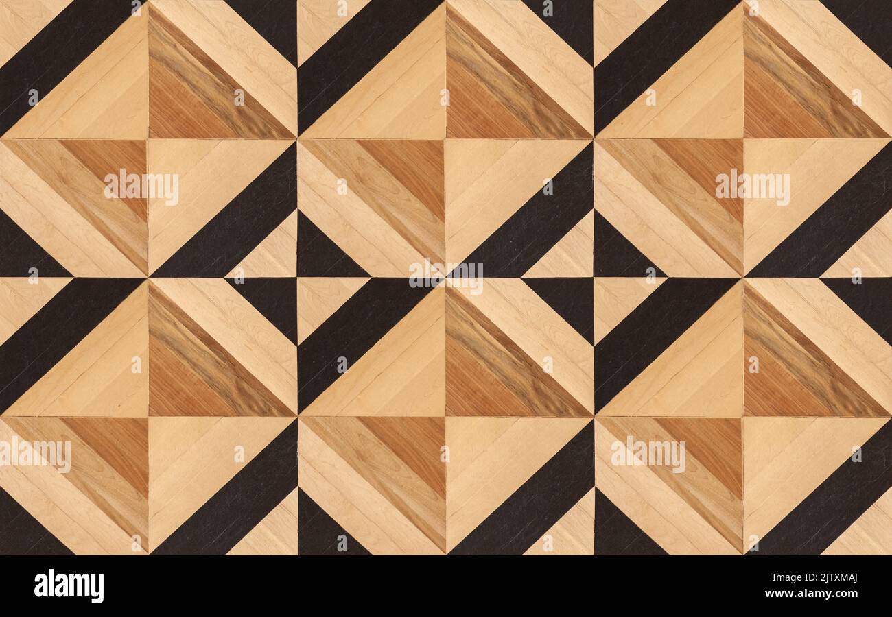 Texture of vintage parquet floor with geometric pattern Stock Photo - Alamy
