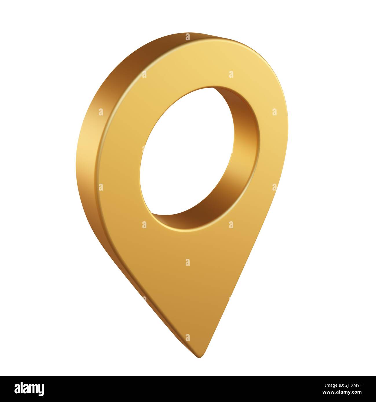 Gold position sign.Gold location 3d Stock Photo - Alamy