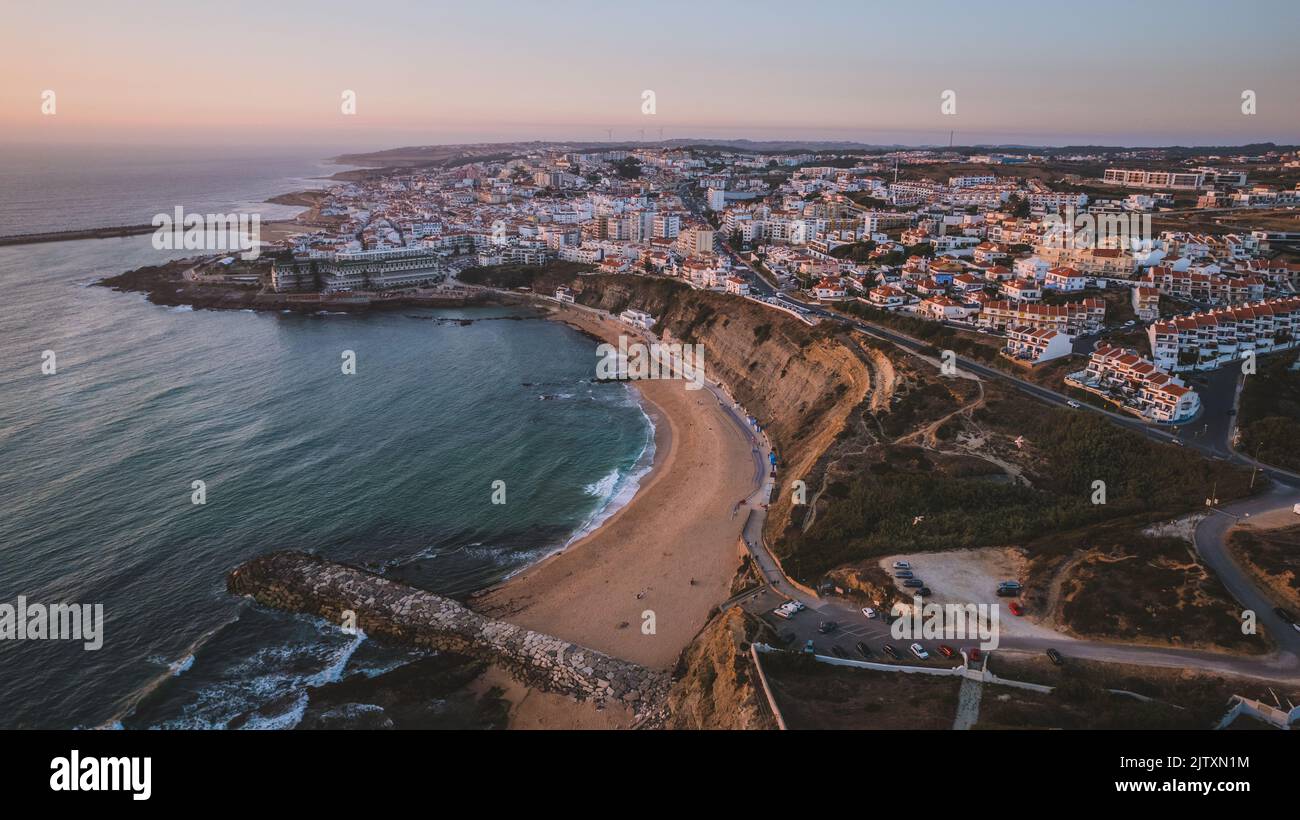 Ariel view of Ericeira town, Portugal Stock Photo - Alamy