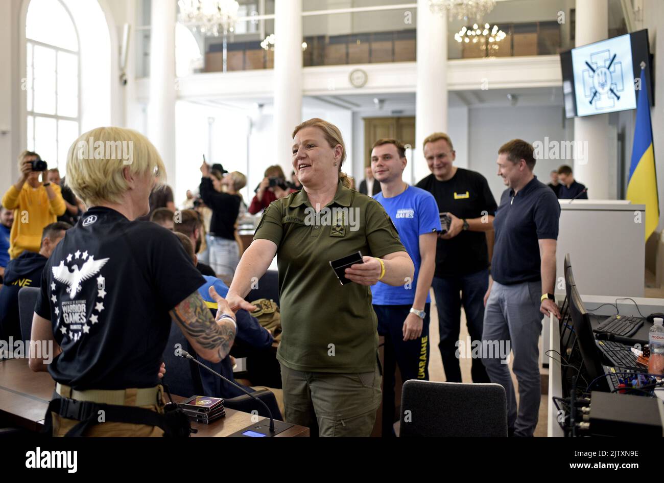 LVIV, UKRAINE - SEPTEMBER 1, 2022 - Minister for Veterans' Affairs of ...