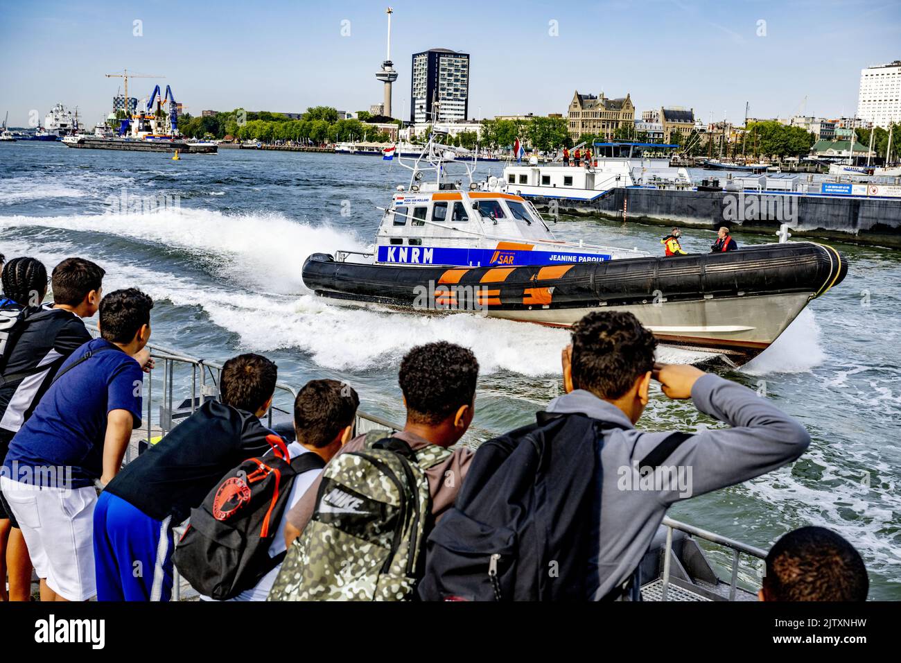 2022-09-02 10:52:27 ROTTERDAM - The rescue bridage demonstration during ...