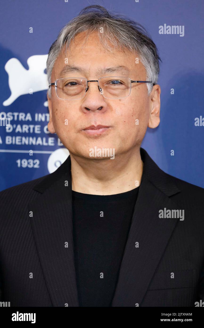 Kazuo Ishiguro poses at the photocall of 'Living' during the 79th ... Kazuo Ishiguro poses at the photocall of 'Living' during the 79th ...