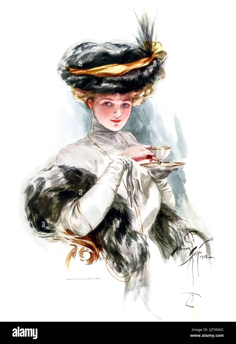 In Teacup Times from the book ' American beauties ' by Harrison Fisher ...