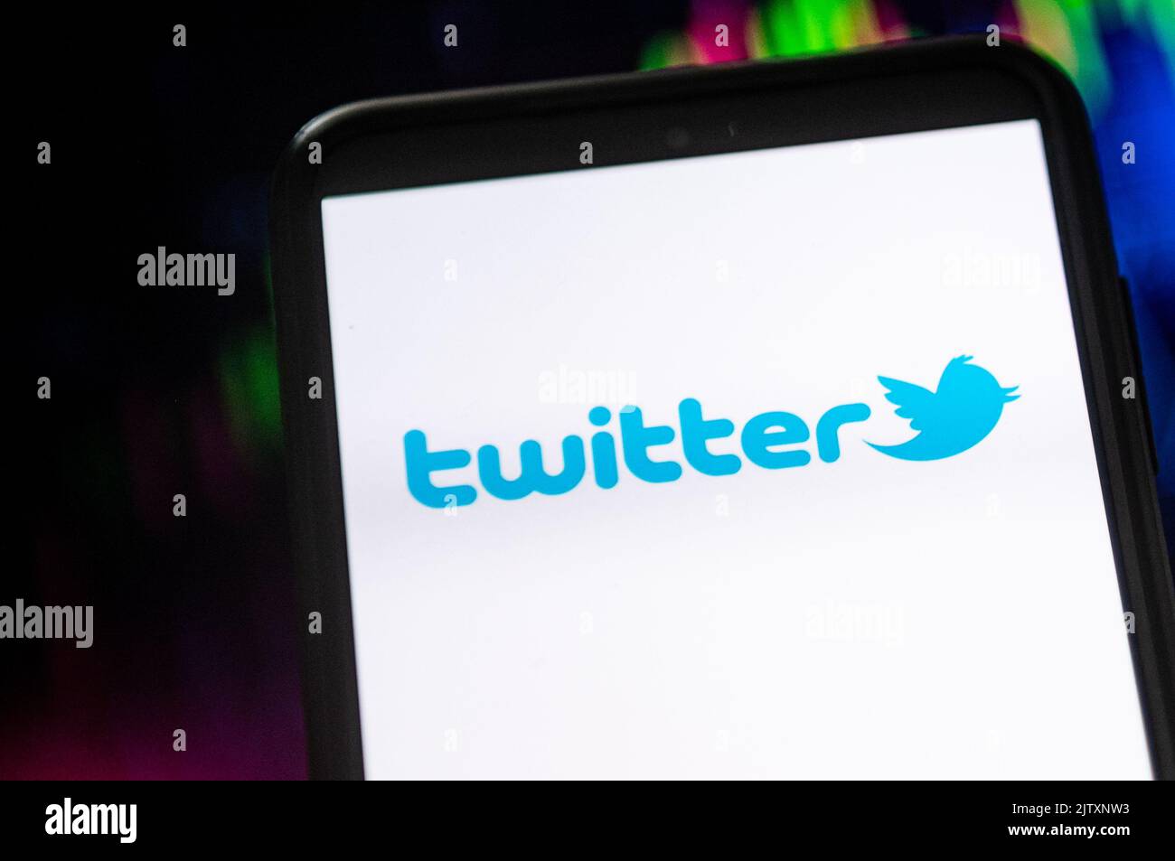 Poland. 02nd Sep, 2022. In this photo illustration a Twitter logo seen ...