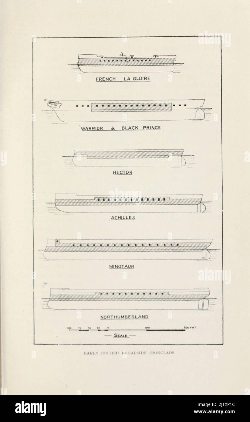 Early British Broadside Ironclads from pictures by William Lionel ...