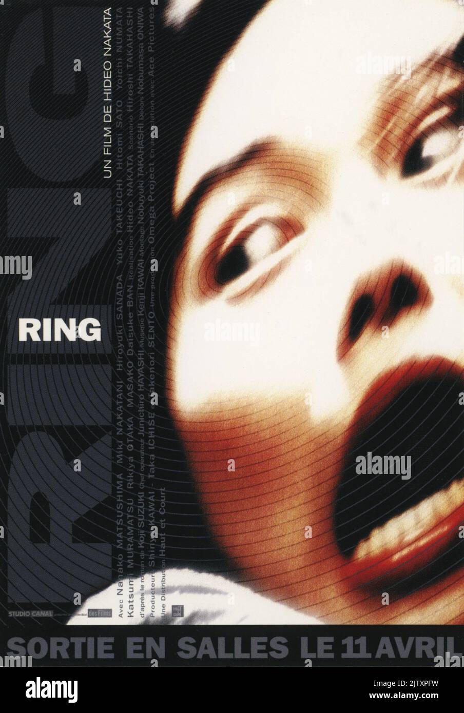 Ring Ringu Year: 1998 - Japan Director: Hideo Nakata Nanako Matsushima French poster Stock Photo ...