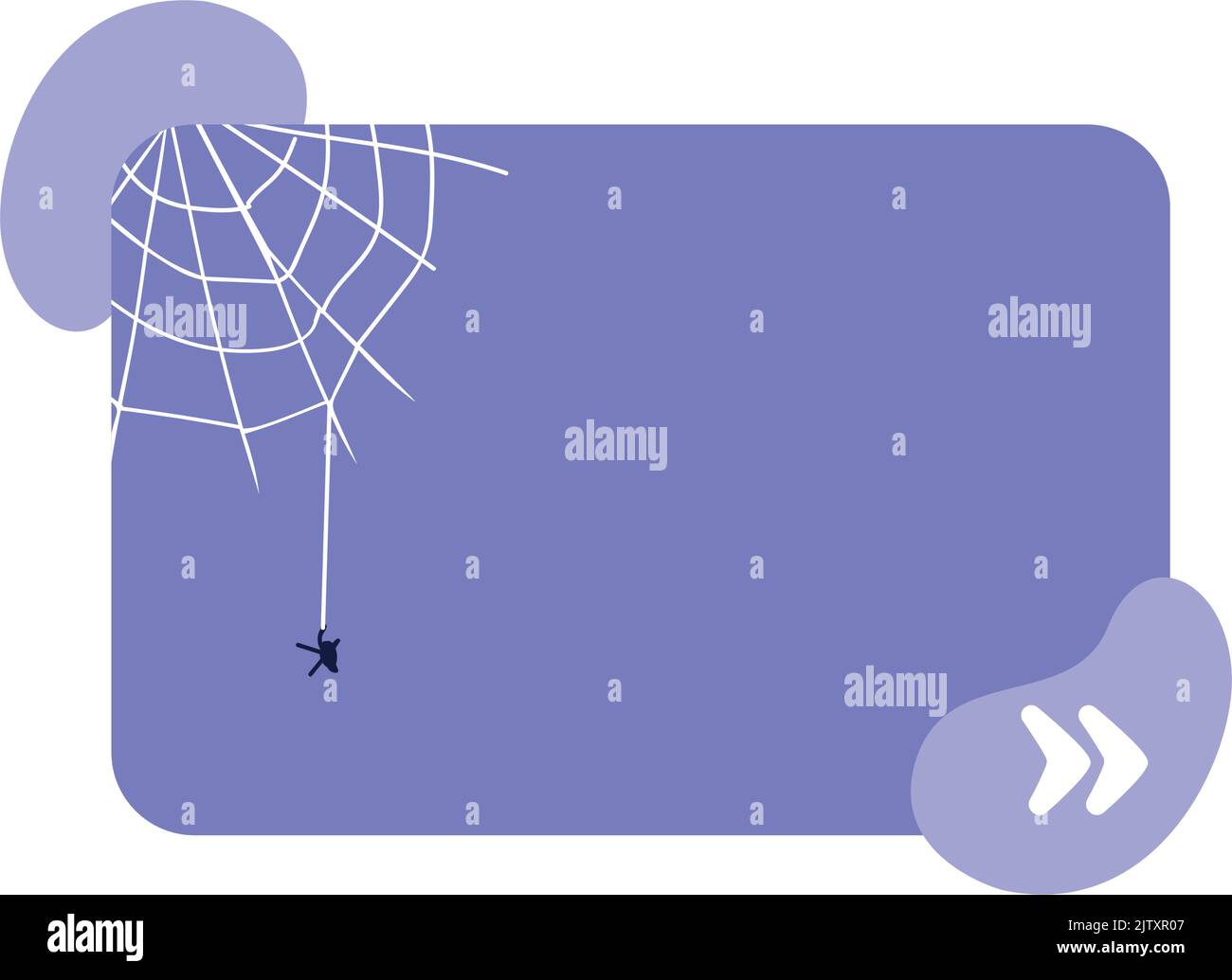 Halloween holiday empty purple quote textbox with flat objects Stock ...