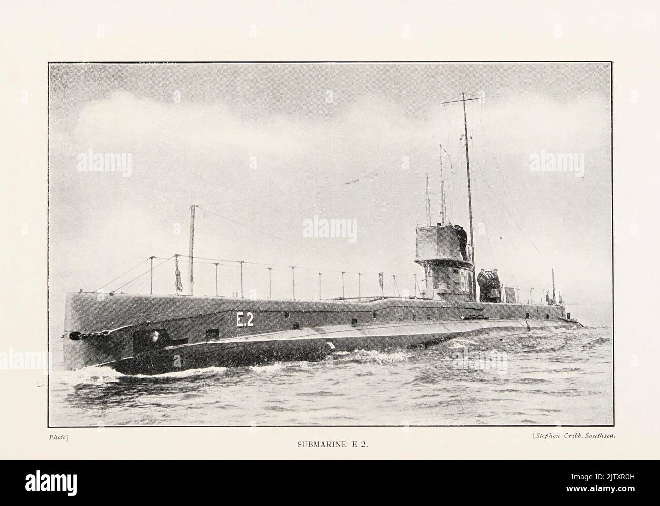 SUBMARINE E2 from the book ' The British battle fleet : its inception ...
