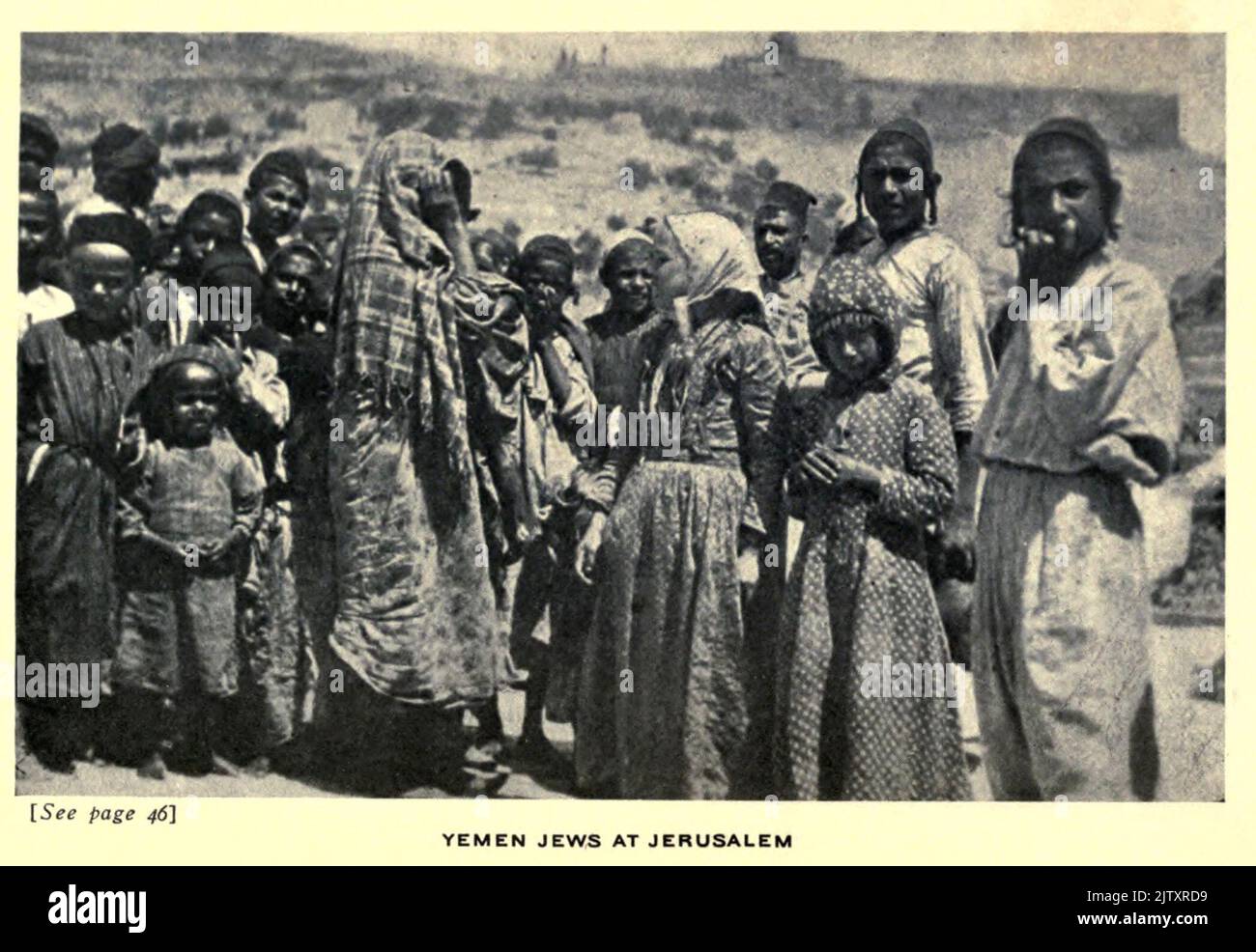 YEMEN JEWS AT JERUSALEM Frontispiece from the book ' Jews in many lands ...