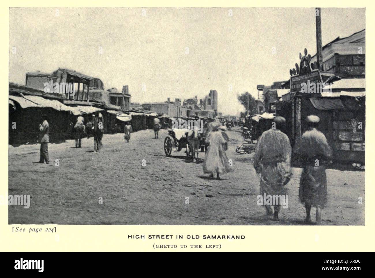 HIGH STREET IN OLD SAMARKAND also known as Samarqand, is a city in ...