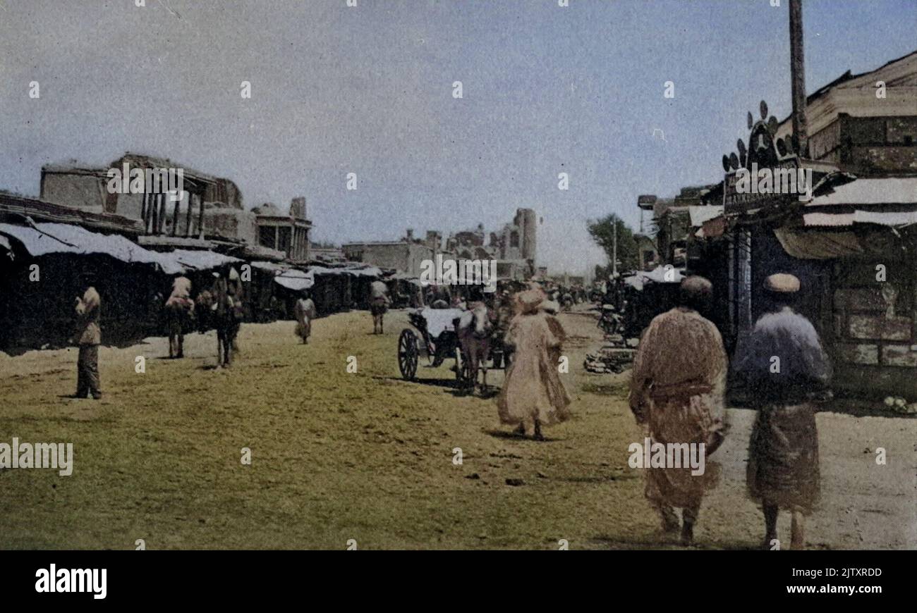 HIGH STREET IN OLD SAMARKAND also known as Samarqand, is a city in ...