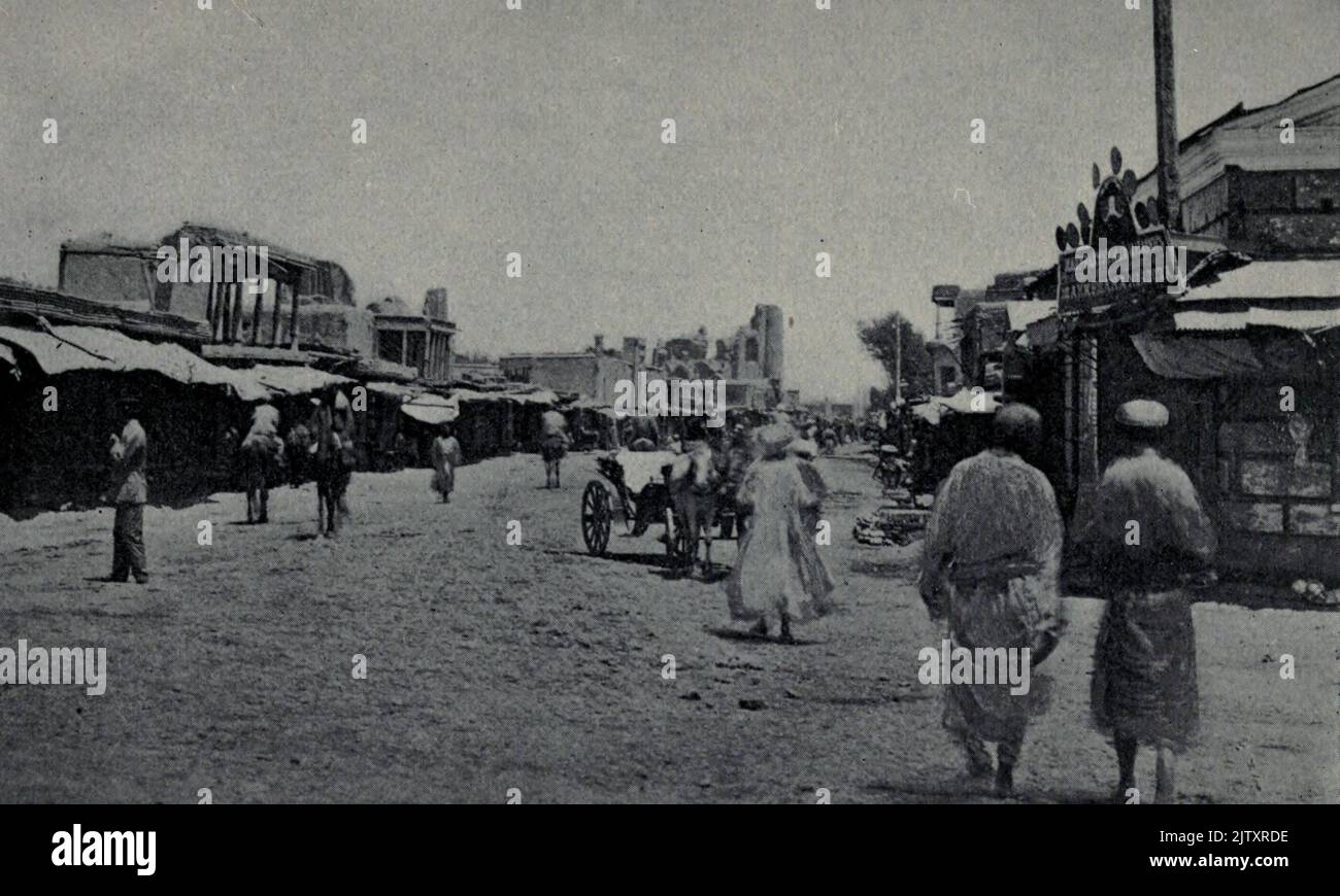 HIGH STREET IN OLD SAMARKAND also known as Samarqand, is a city in ...