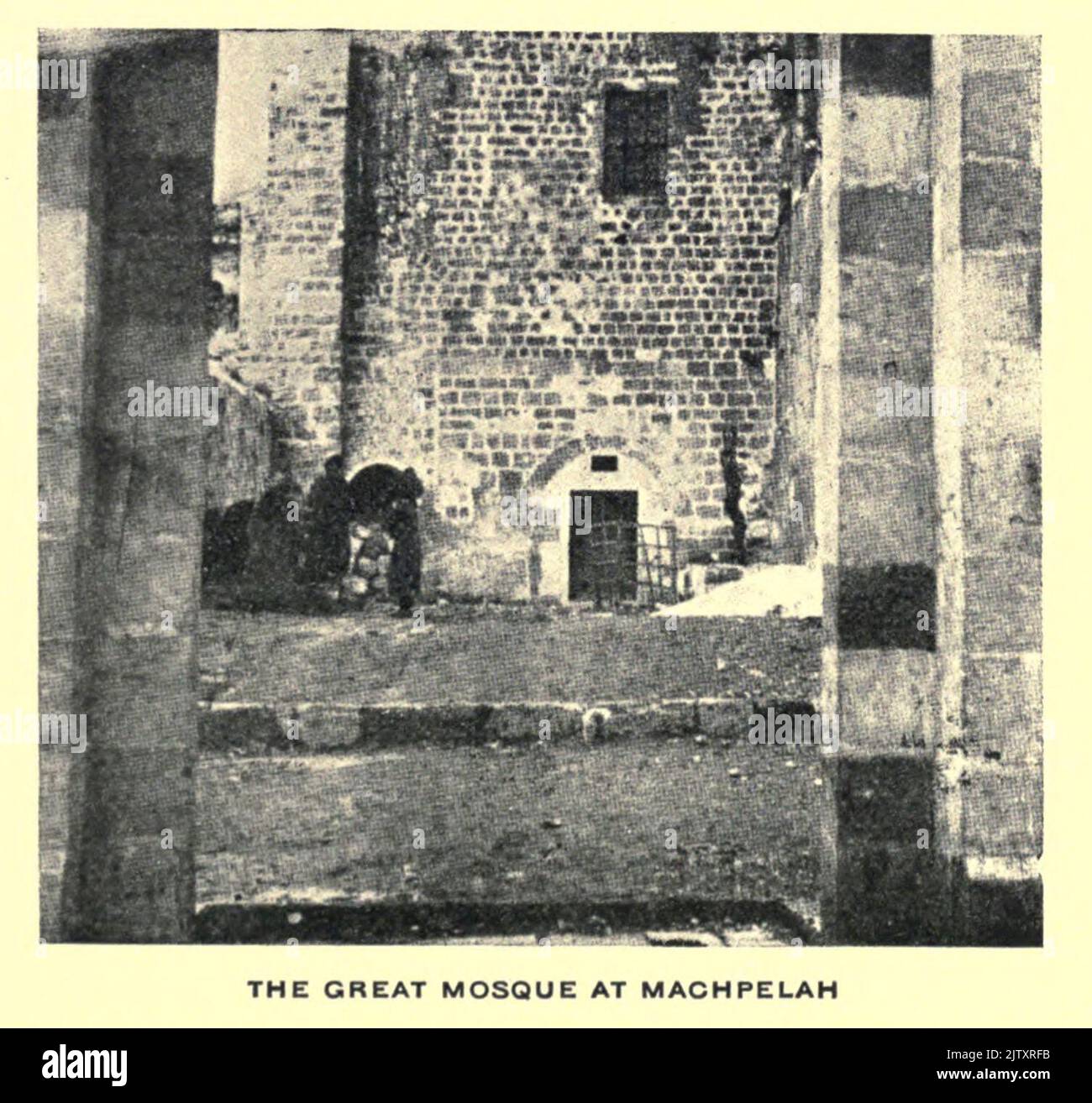 THE GREAT MOSQUE AT MACHPELAH, Hebron, Palestine, from the book ' Jews ...