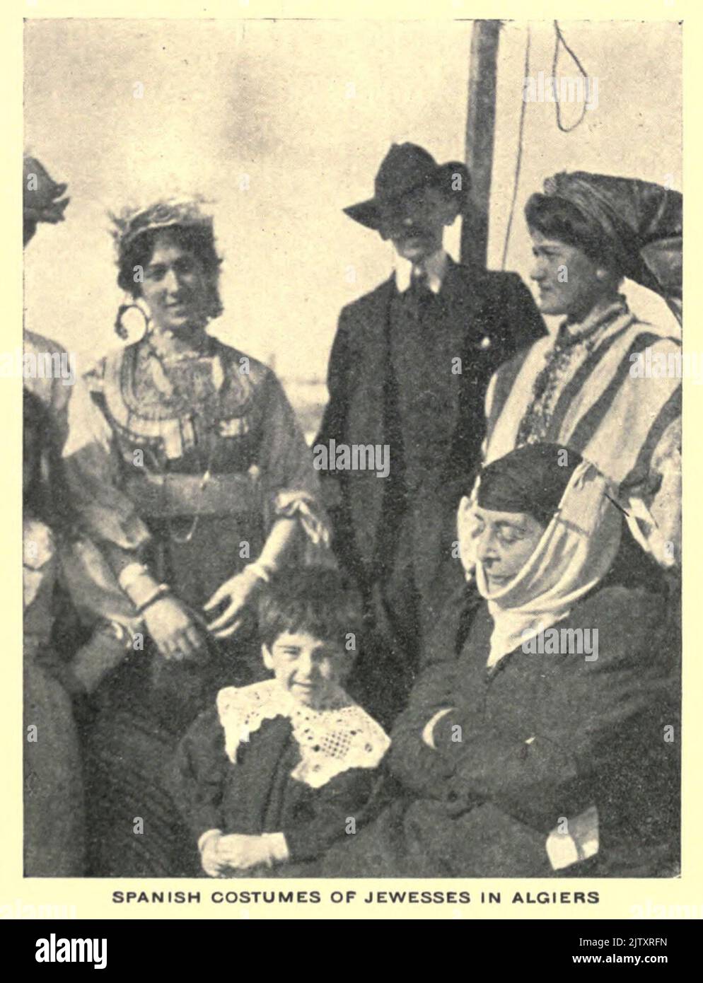 SPANISH COSTUMES OF JEWESSES IN ALGIERS from the book ' Jews in many ...